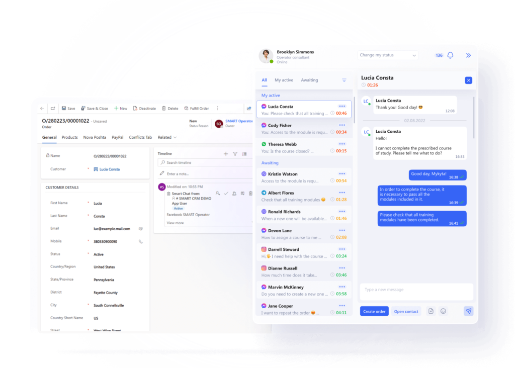 SMART Chat - solution for SMART CRM