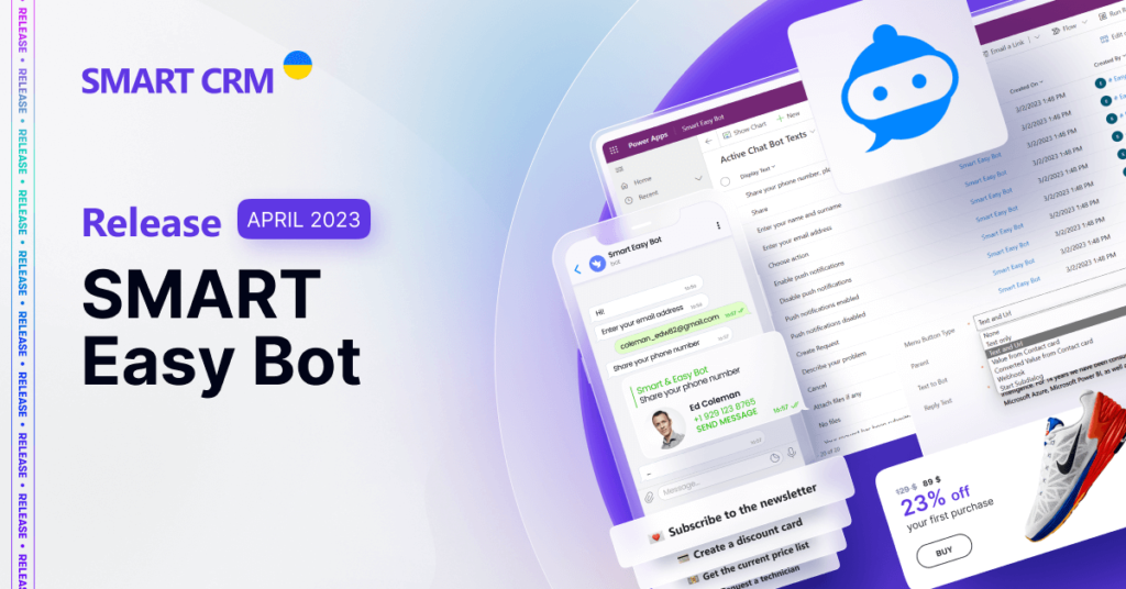 SMART Easy Bot module: Update of the SMART CRM platform - SMART CRM